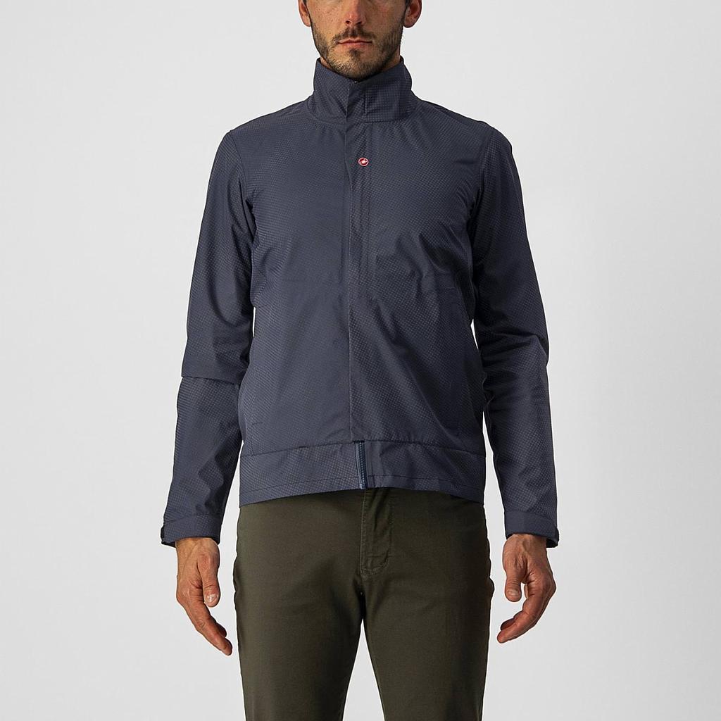 Castelli Commuter Reflex Jacket Dark Steel Blue | Gekobike